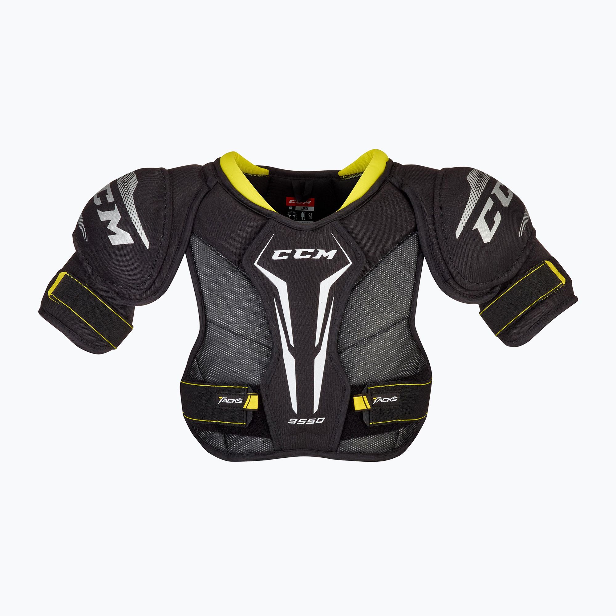 Hokejové chrániče ramen CCM Tacks 9550 SR black/green (SP9550 ...