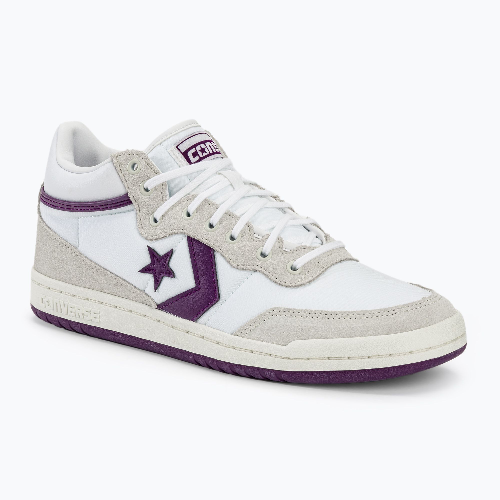 Boty Converse Cons Fastbreak Pro Suede Nylon white/vaporous gray/purple ...