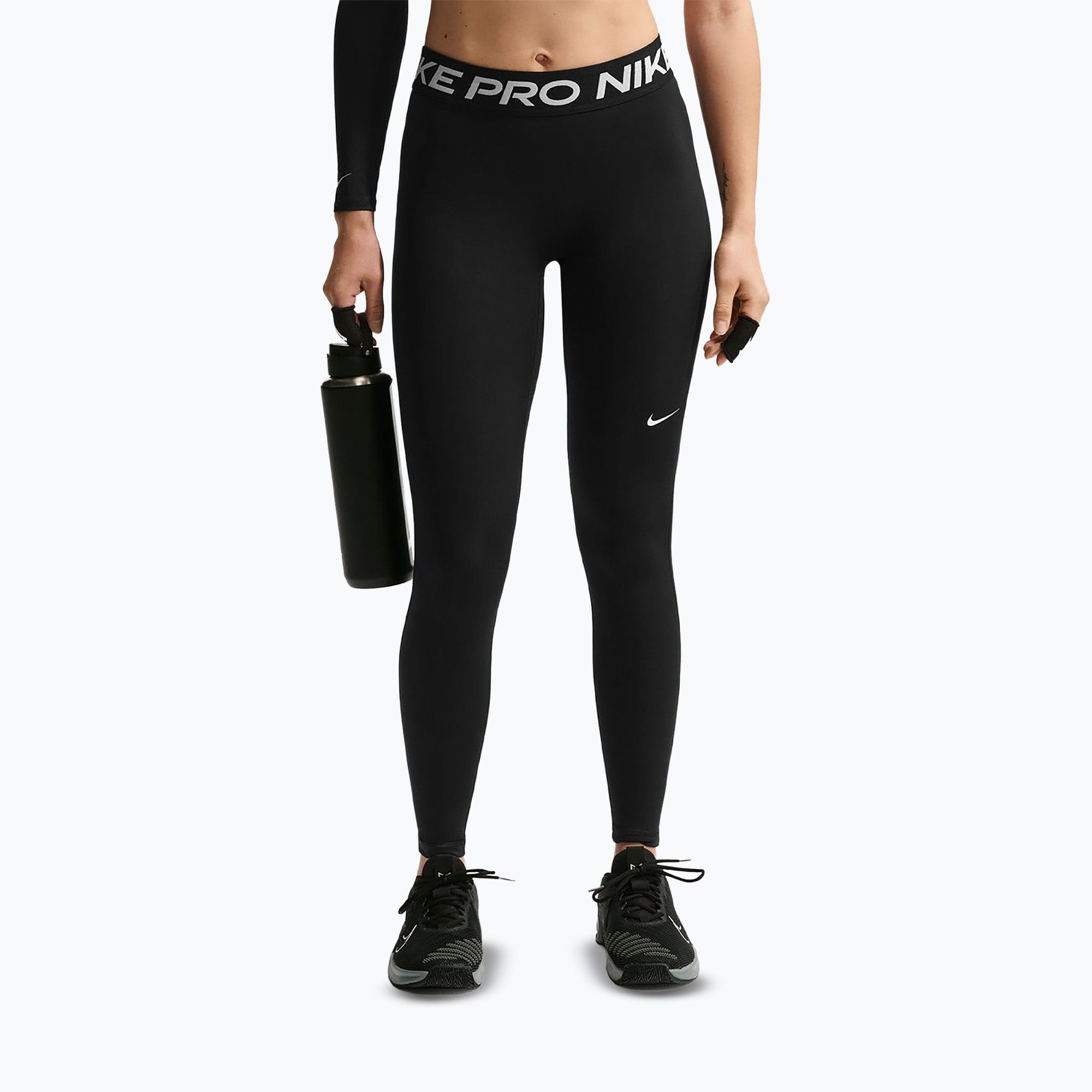 Dámské legíny Nike Pro Mid-Rise Full black/white (IQ0886-010) - Sportano.cz