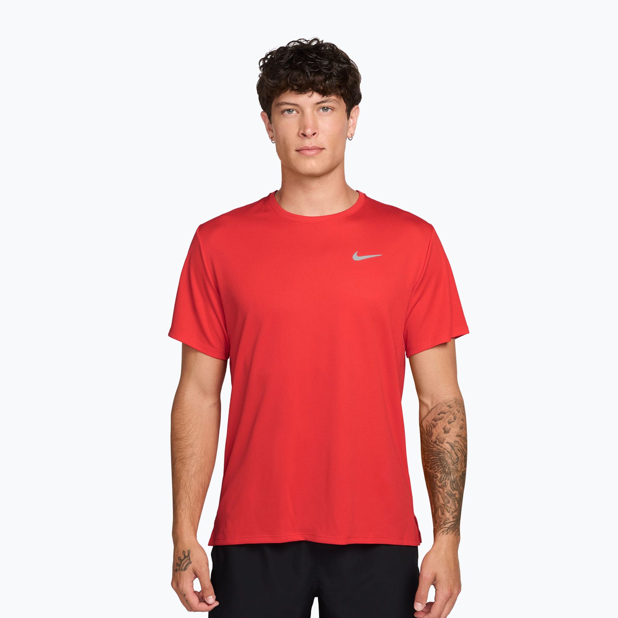 Pánské běžecké tričko Nike Miler Dri-Fit UV light crimson (DV9315-696 ...