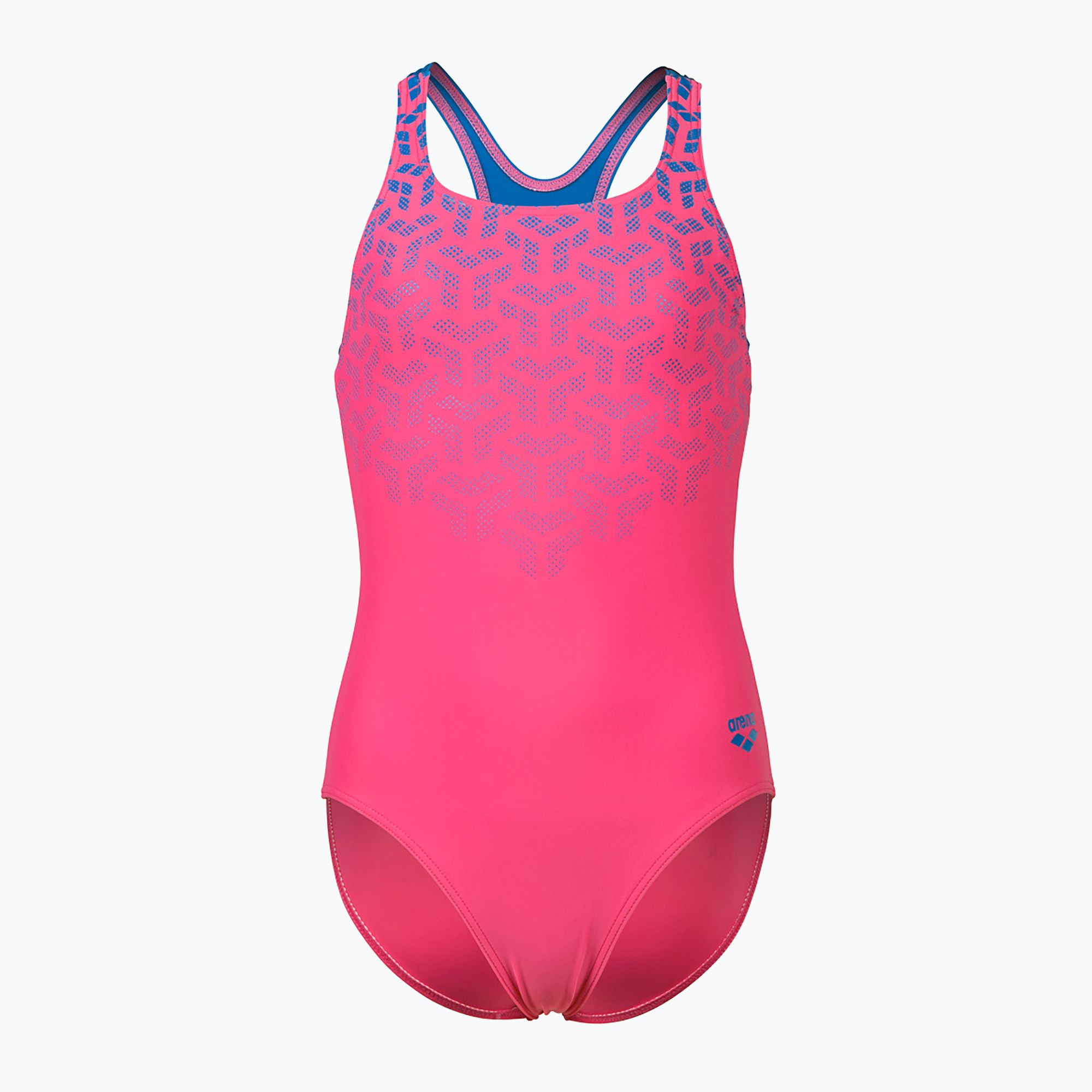 Dětské jednodílné plavky arena Kikko V Swim Pro Back freak rose/royal ...