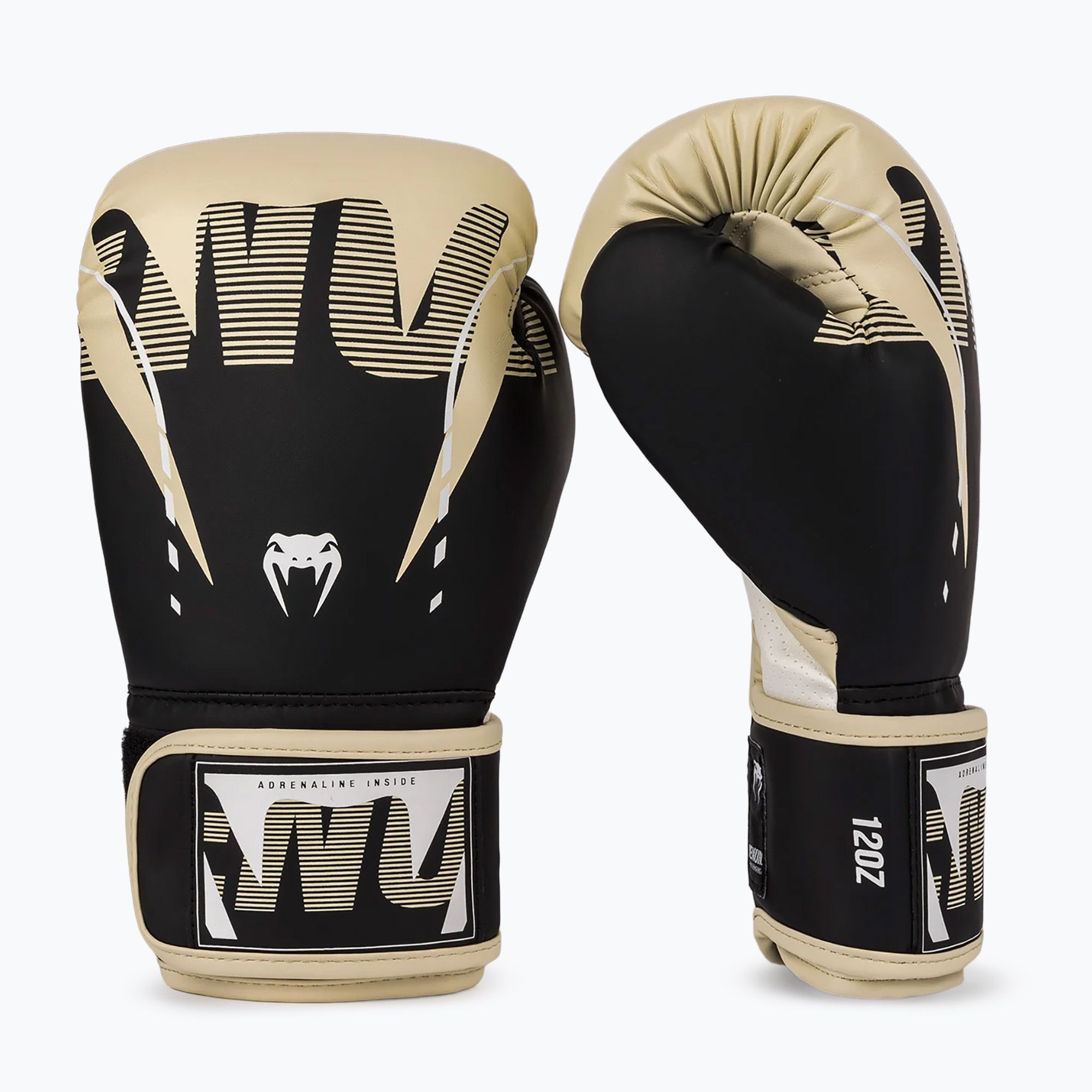 Boxerské rukavice Venum Adrenaline Boxing black/sand (VENUM-05181-129 ...