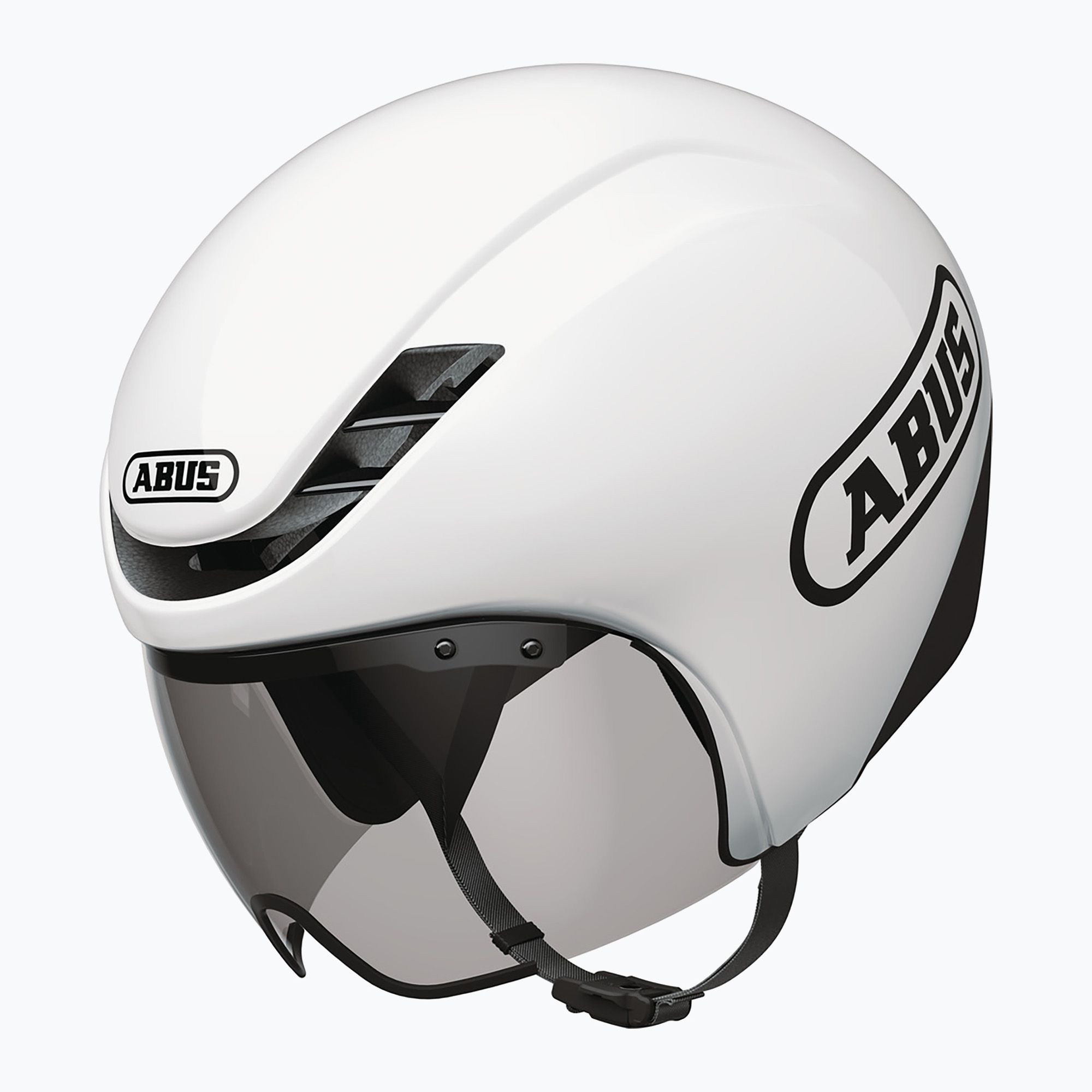 Cyklistická helma ABUS Gamechanger TT 1.1 shiny white (40961) - Sportano.cz