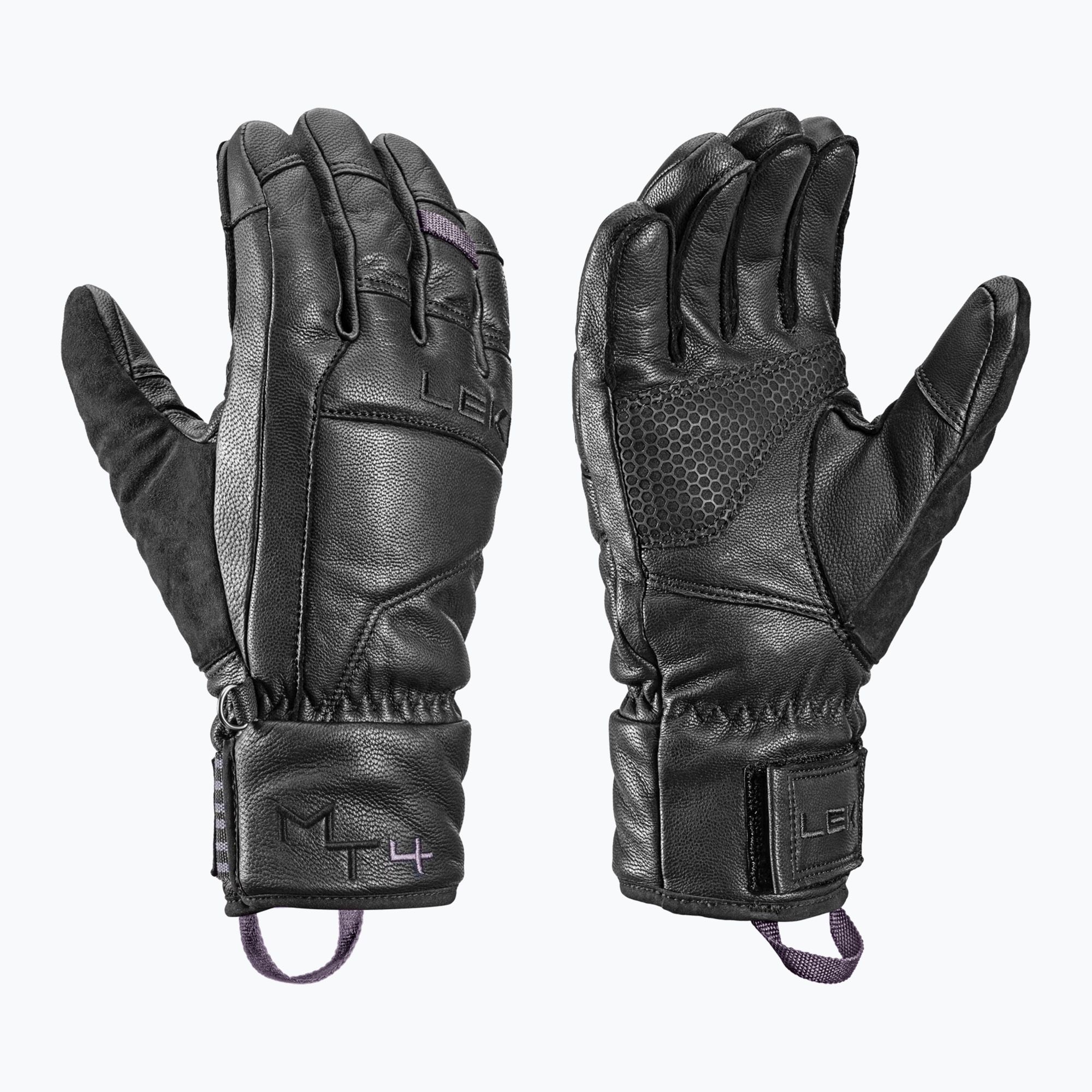 Dámské lyžařské rukavice LEKI Montera Prime Women black/blackberry gray ...