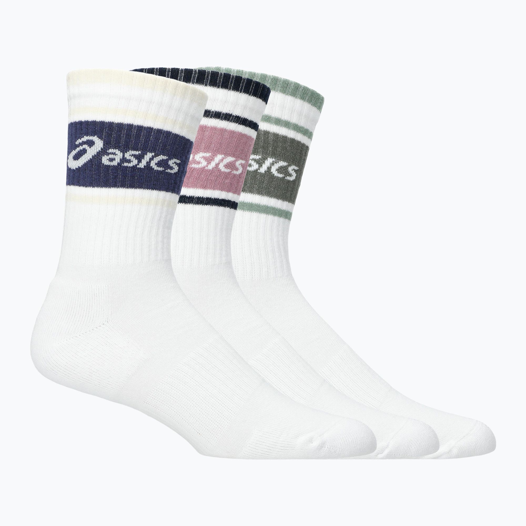 Ponožky ASICS Logo Crew 3 pary monument blue/indigo fog/rubble red ...