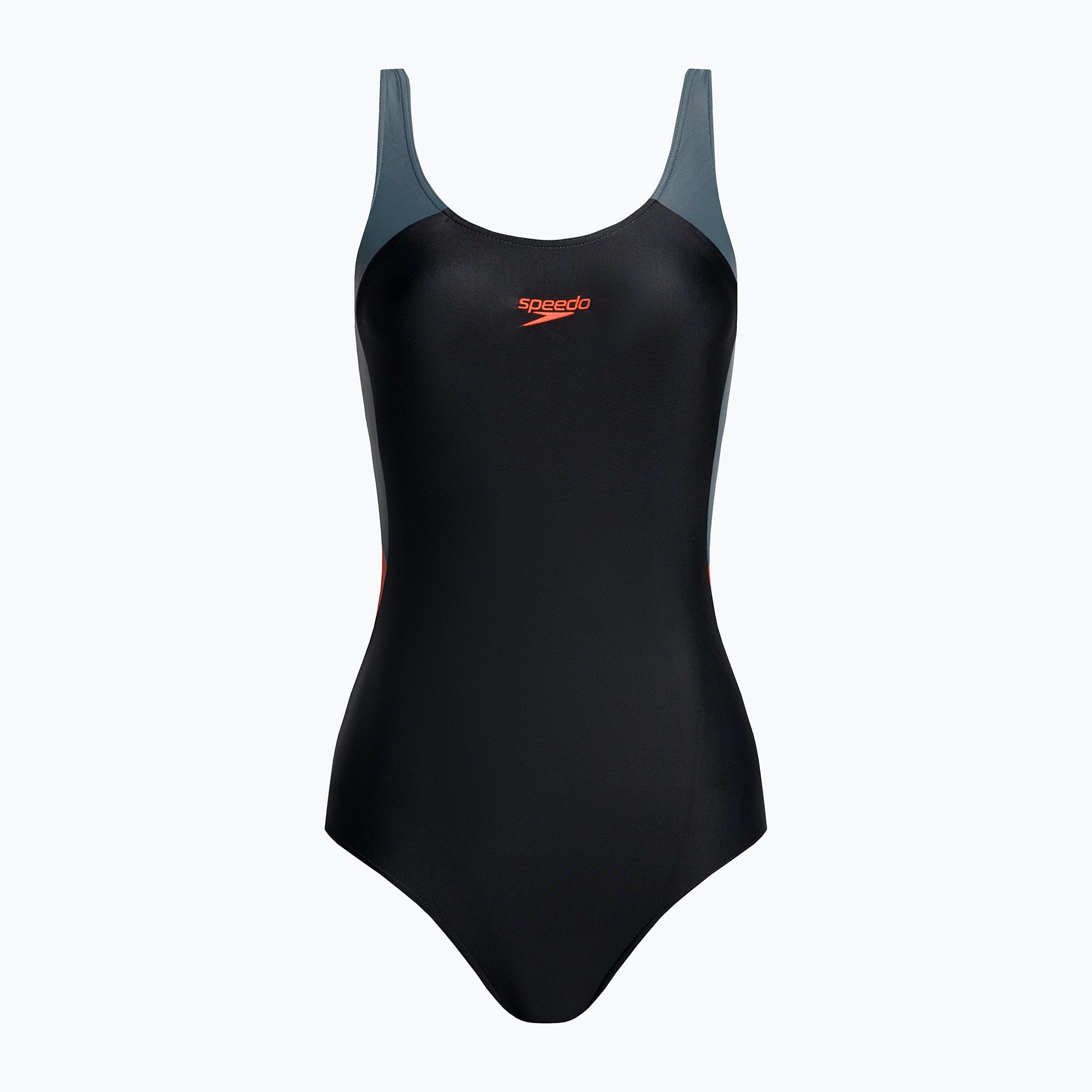 Speedo Colourblock Splice Muscleback dámské jednodílné plavky černé 68 ...