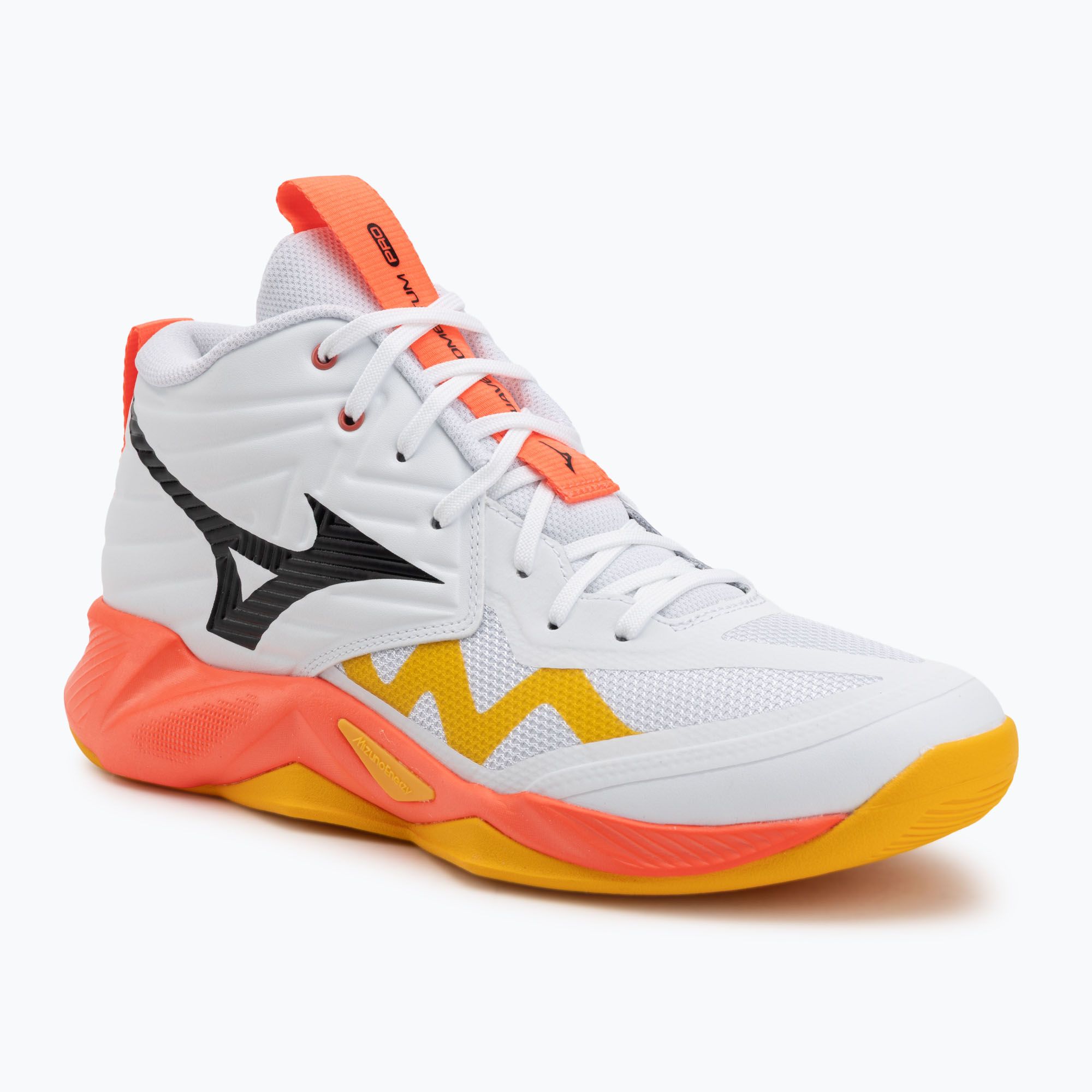 Volejbalové boty Mizuno Wave Momentum Pro Mid white/lightning yellow ...