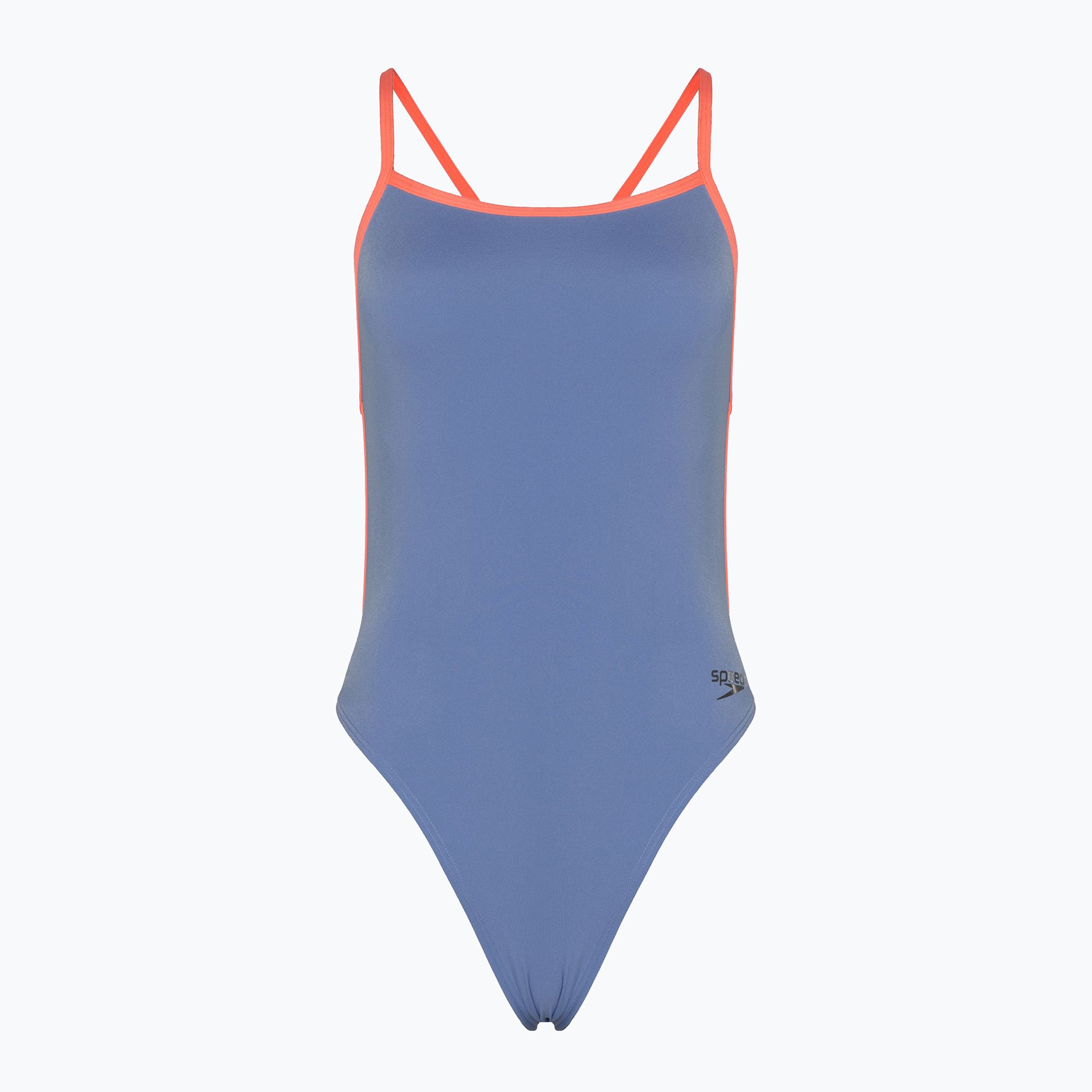 Dámské jednodílné plavky Speedo Solid Vback curious blue/disco peach (8 ...