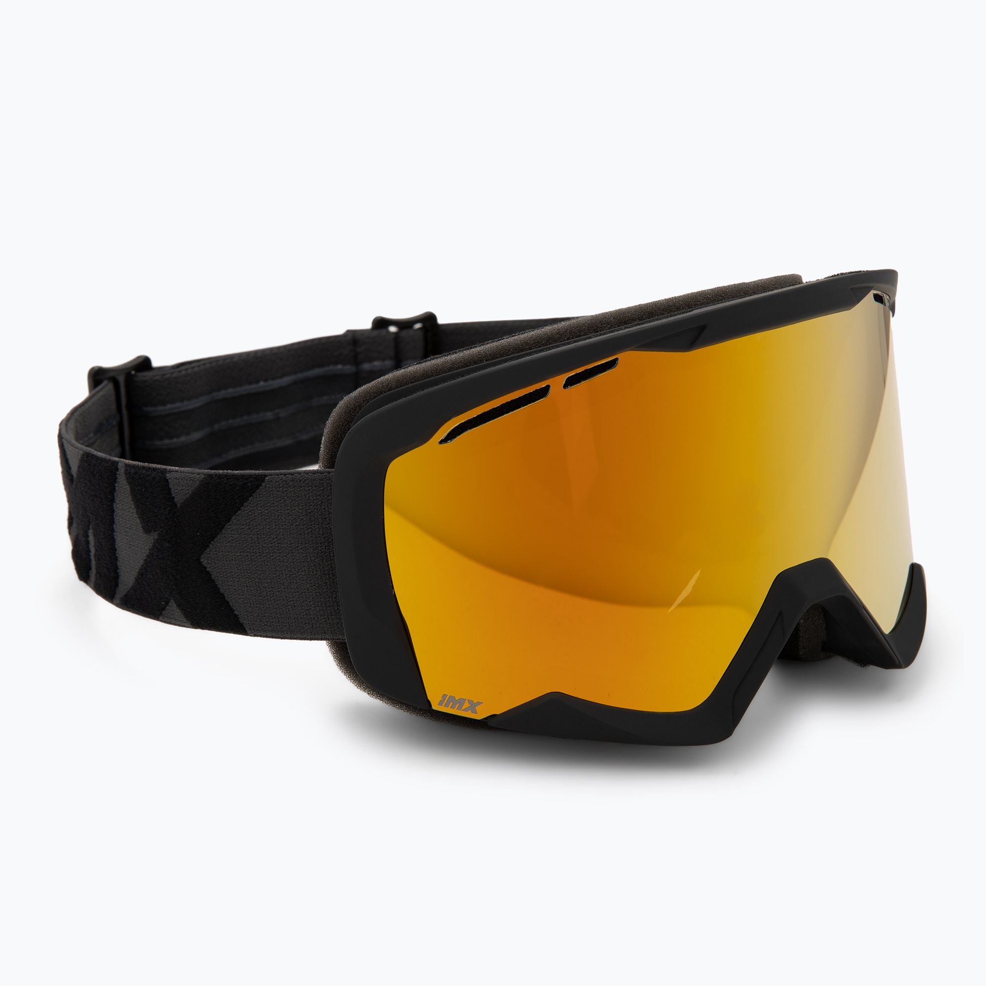 Lyžařské brýle IMX Snow matte black/black/gold iridium/brown (3802214 ...