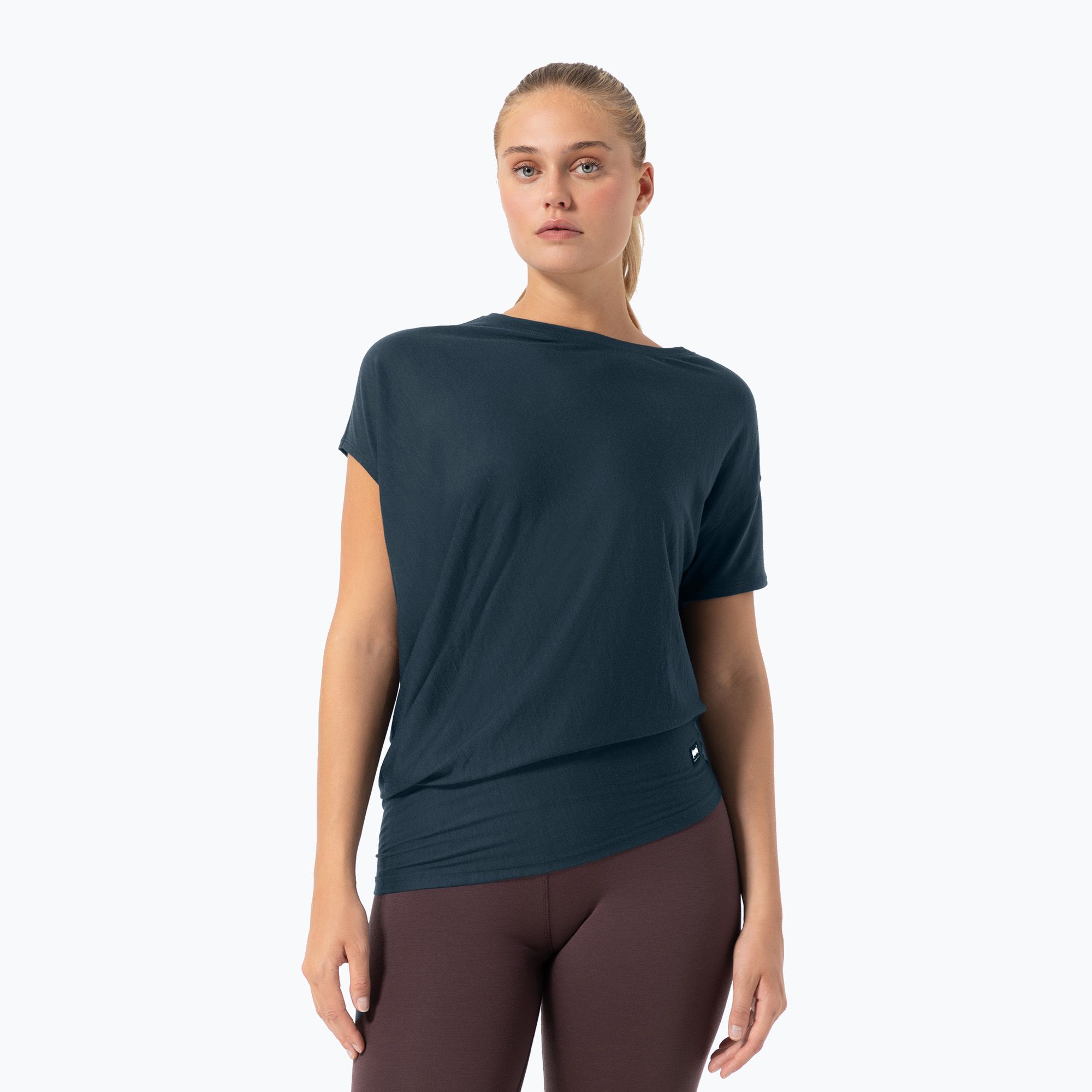 Dámské tričko na jógu super.natural Yoga Loose Tee jet black (SNW013470 ...
