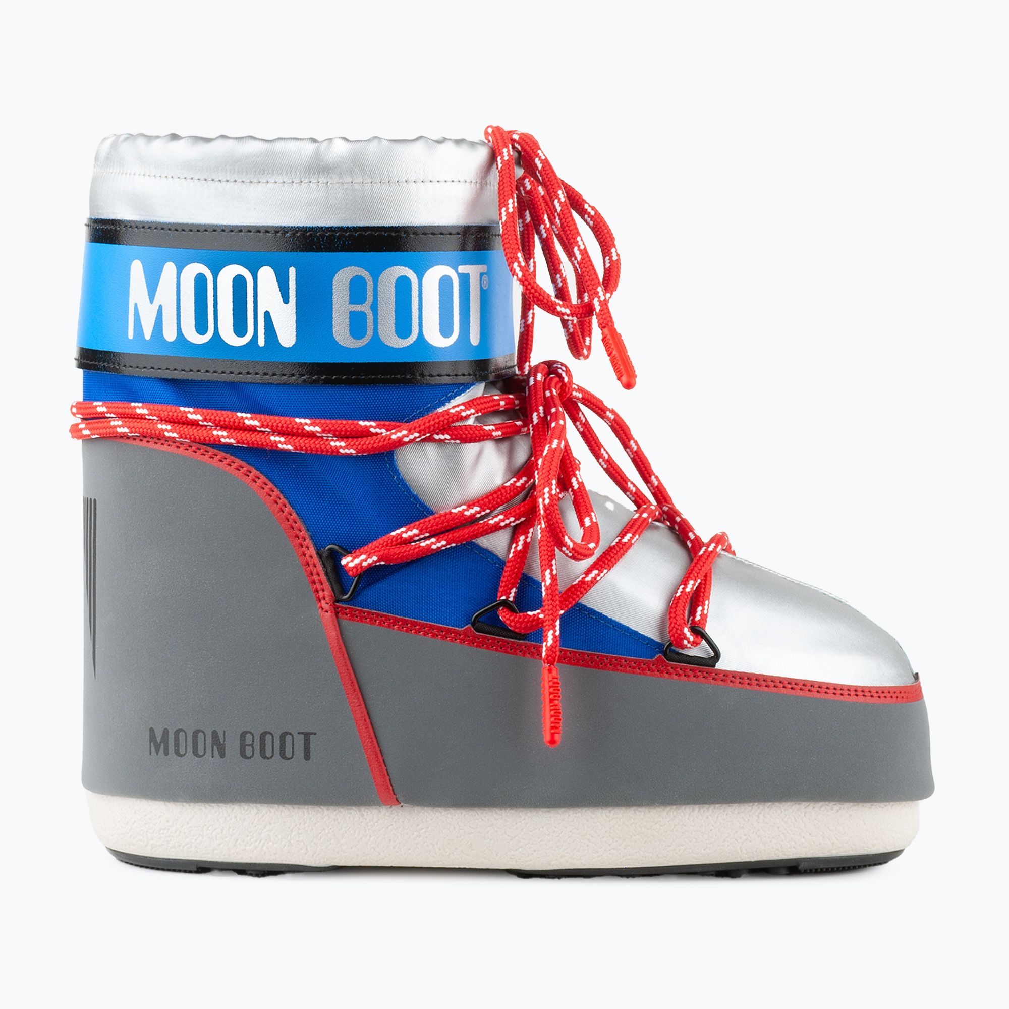 Dámské sněhule Moon Boot Icon Low Space Racing silver/blue/red ...