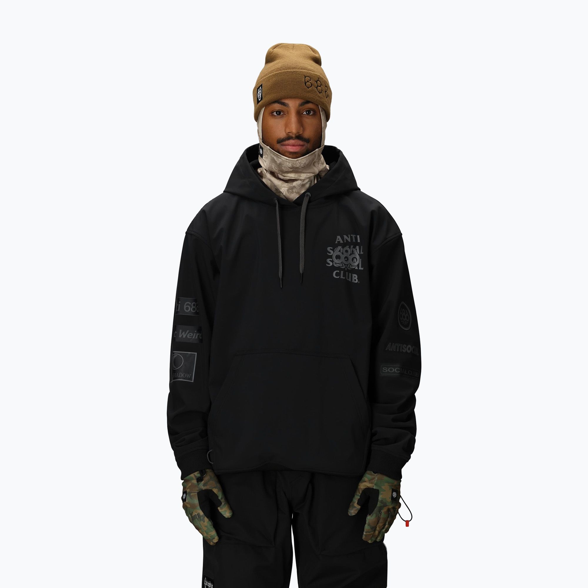 Pánská snowboardová mikina 686 x ASSC F1 Waterproof Team Hoody assc ...