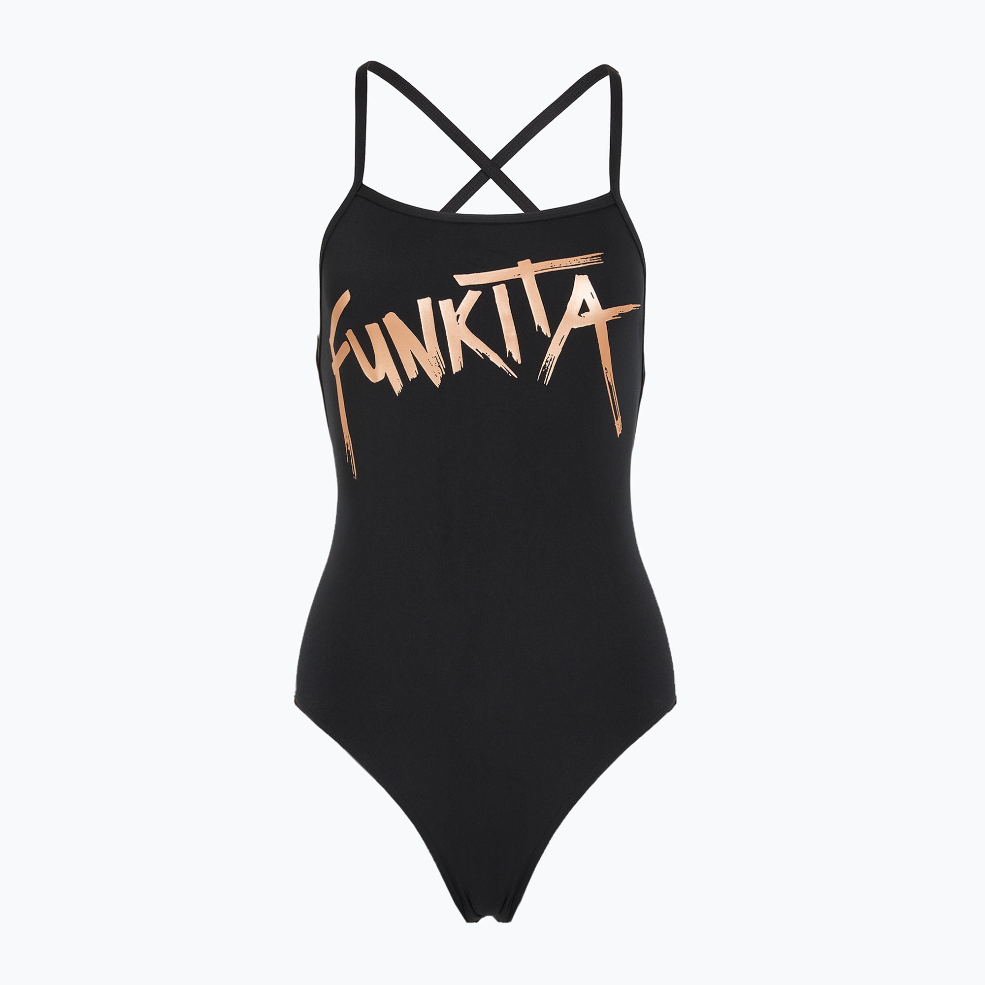 Dámské jednodílné plavky Funkita Strapped In One Piece bronzed ...
